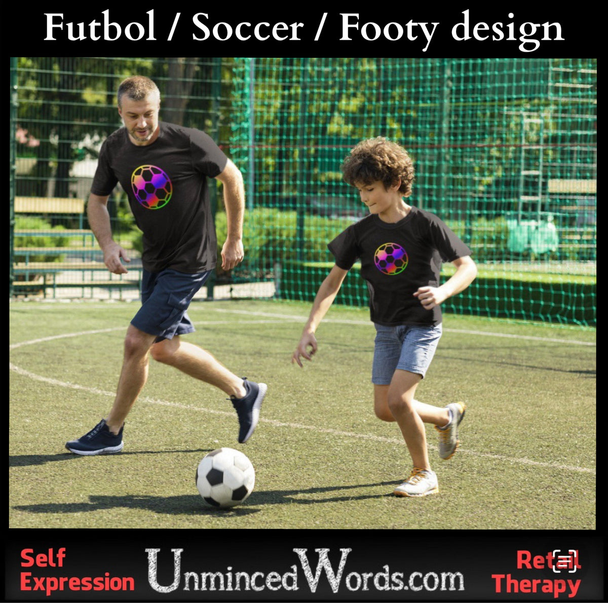 Futbol, Soccer, Footy design– Unminced Words