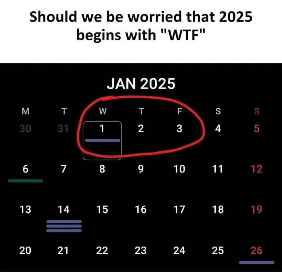 Looks like 2025 amazingly starts off with WTF– Unminced Words Looks like 2025 amazingly starts off with WTF– Unminced Words