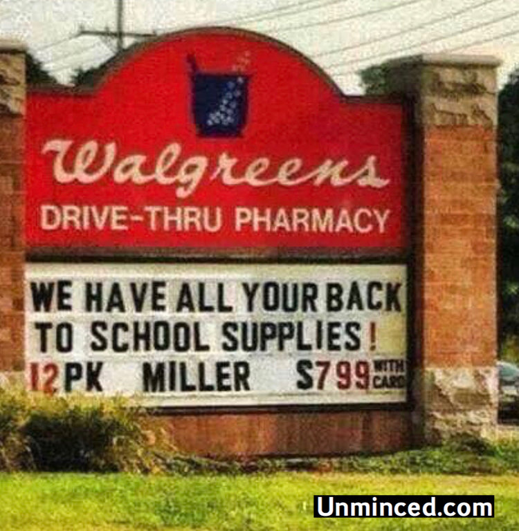 Nice Work WALGREENS – Unminced Words